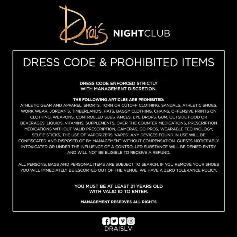 Drai’s Nightclub Dress Code: What to Wear (Men & Women)